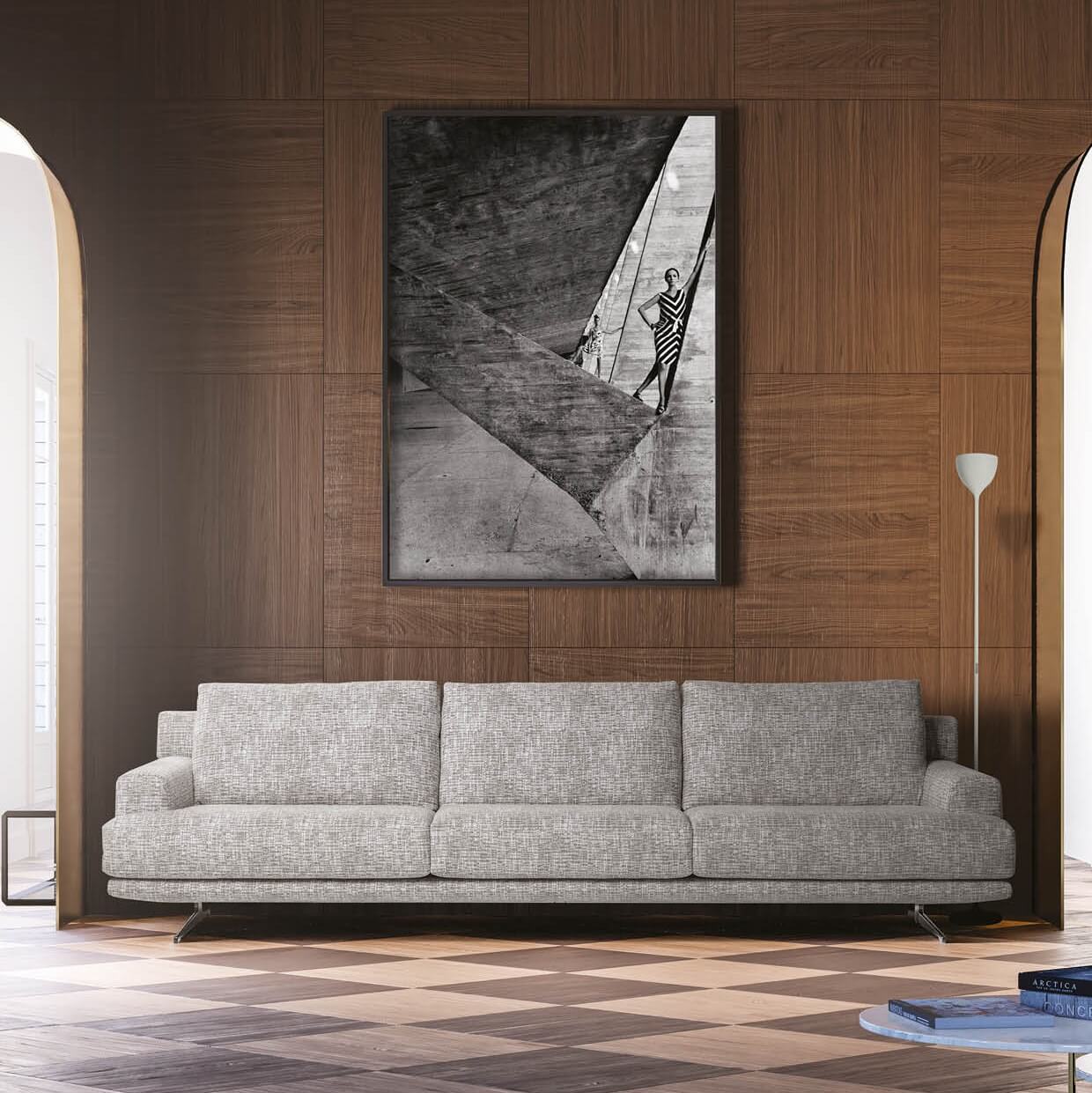 Top quality sofas with leather and fabric.