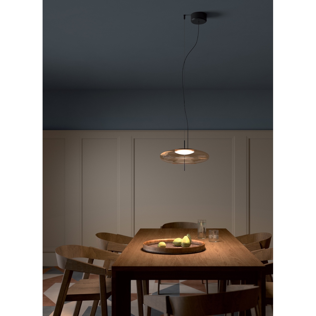 Plat κρεμαστό φωτιστικό με γυαλί Amber | LedsC4